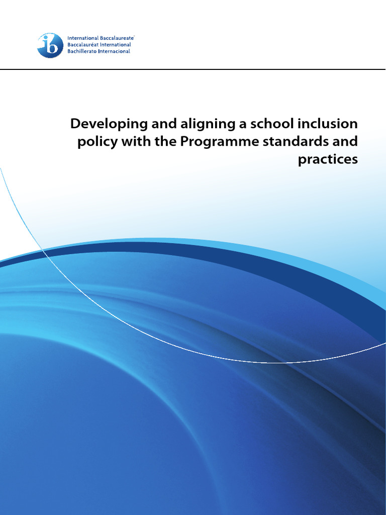 developing-and-aligning-a-school-inclusion-policy | PDF | Inclusion (Education) | Educational ...