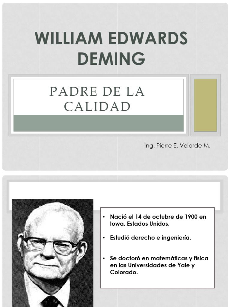 Edwards Deming | PDF | Economias