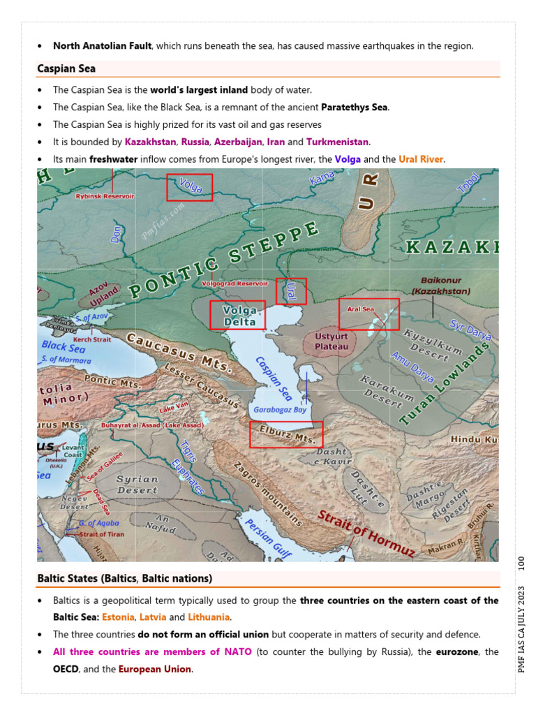 Caspian Sea: Ural River | PDF | European Union | Cluster Munition