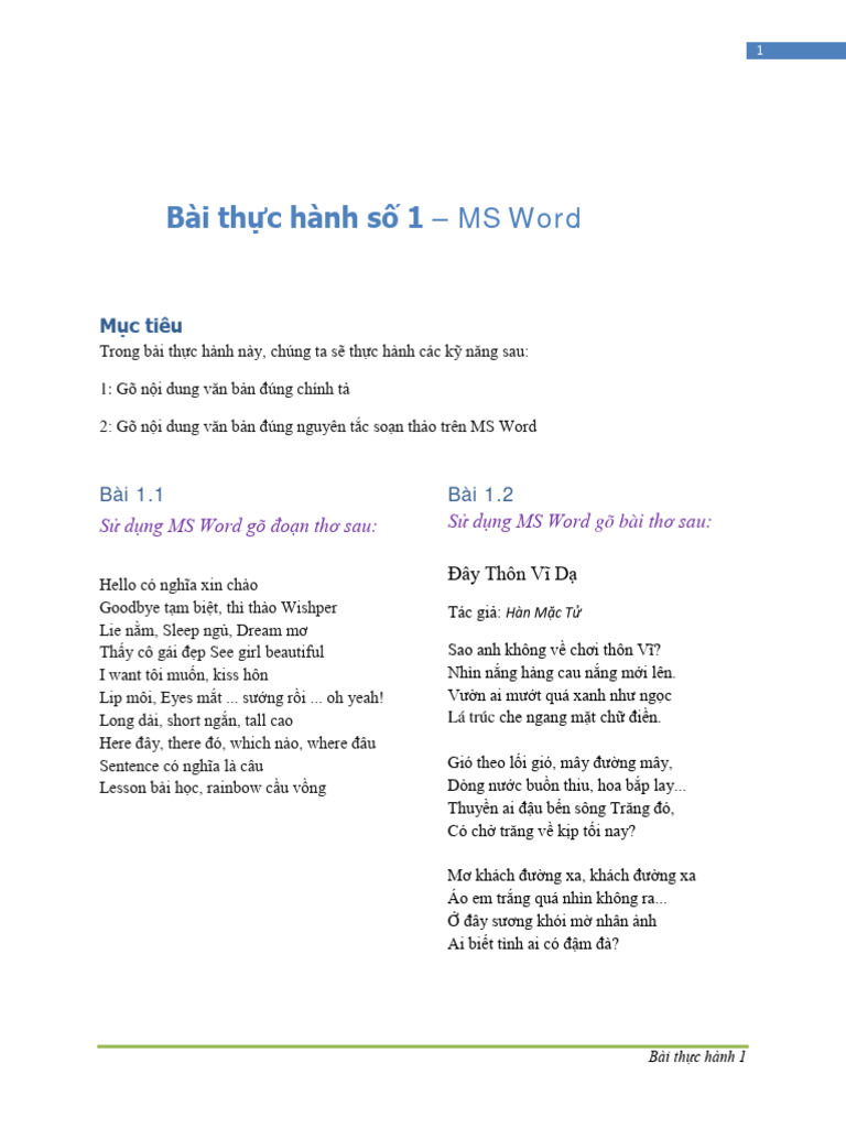 THVP - Bai Tap Buoi 1 | PDF