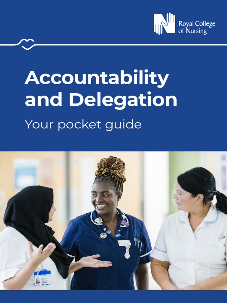 Accountability and Delegation Pocket-Guide | PDF | Nursing | Risk