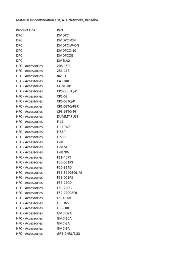 ATX Networks HFC MD Notice July 2021 | PDF | Electrical Connector ...