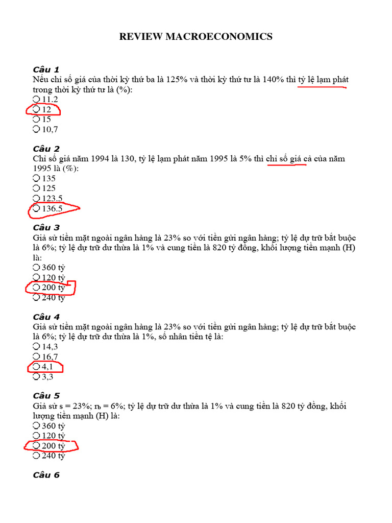 Review MacroEconomics | PDF
