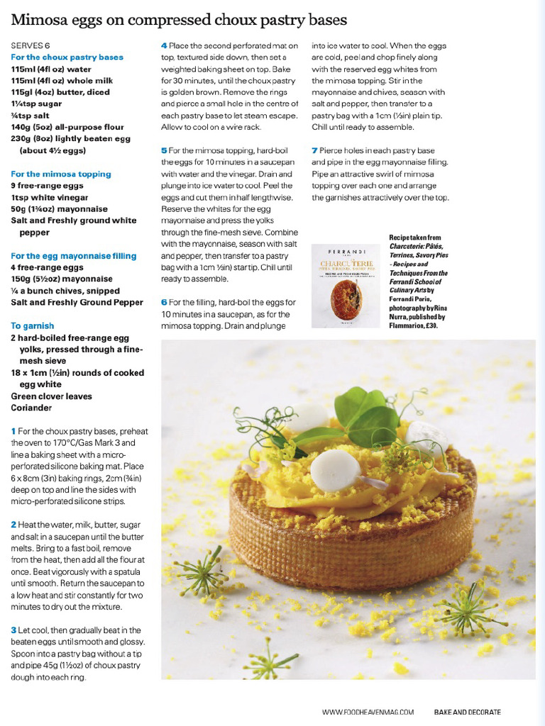 Mimosa Eggs Pastry Recipe | PDF
