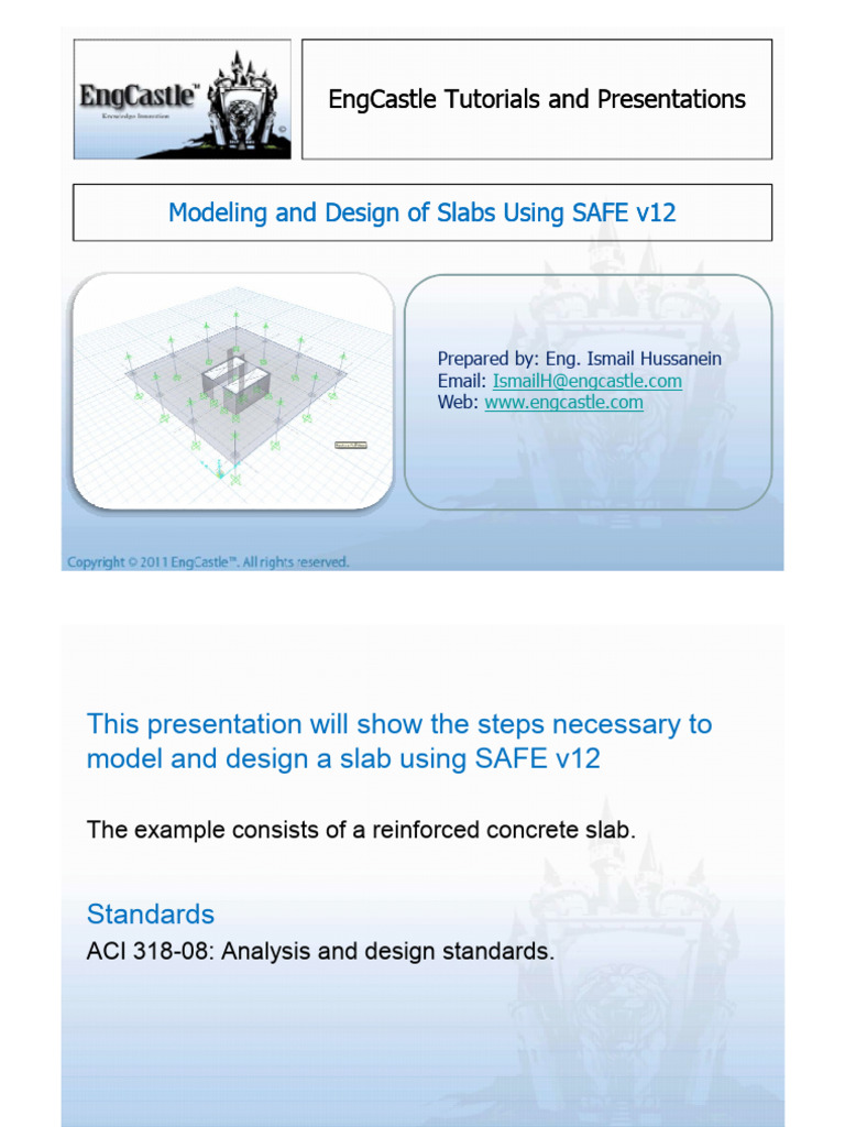 MODELING AND DESIGN OF SLAB USING SAFE v12 | PDF | Computers ...