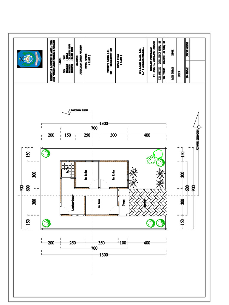 DENAH PERUMAHAN ASN-REV | PDF