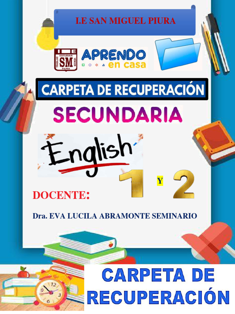 Ingles - Segundo Secundaria | PDF | Infografia | Aprendizaje