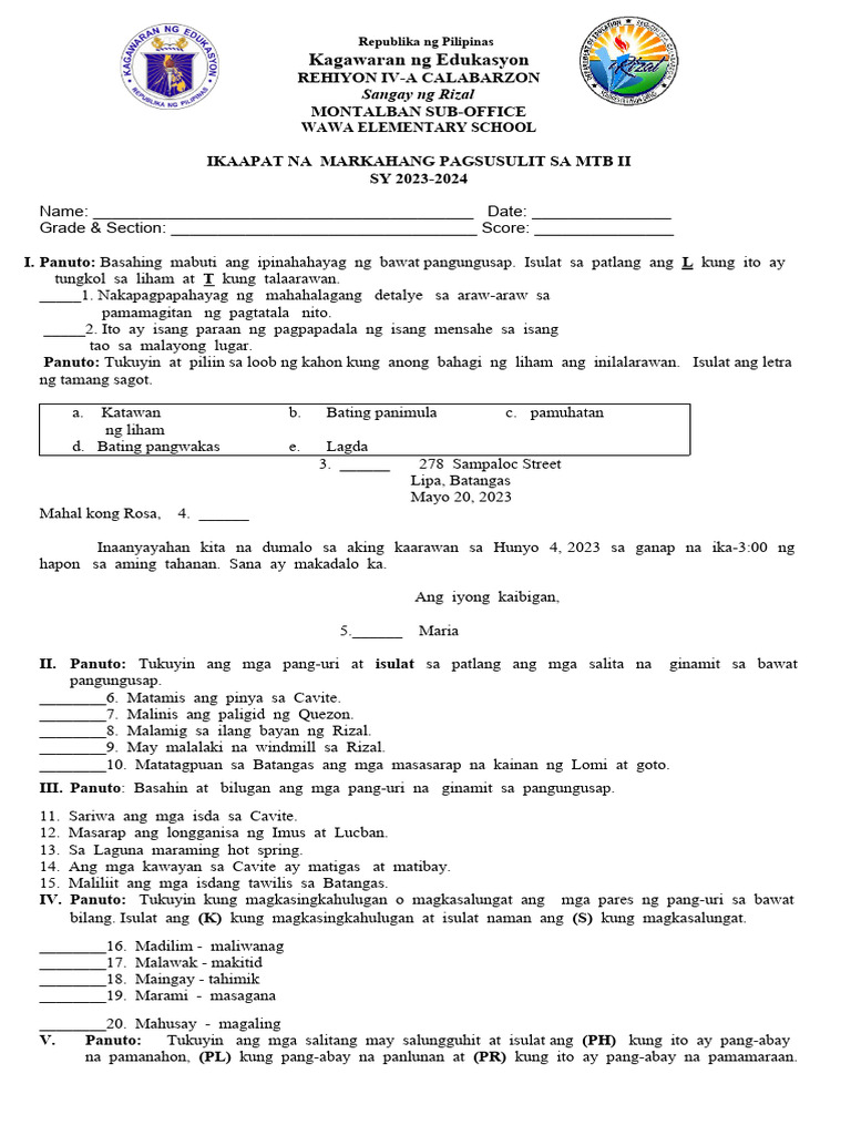 PT MTB2 Q4 2023 | PDF