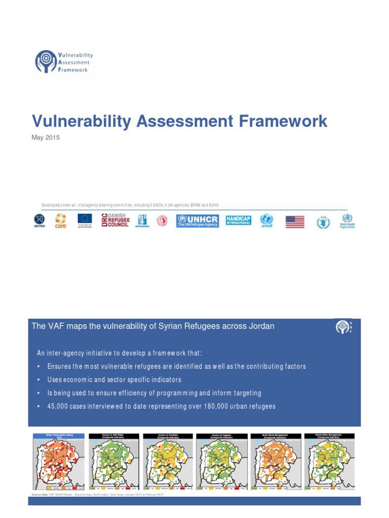 Vulnerability Assessment Framework | PDF | Refugee | Welfare