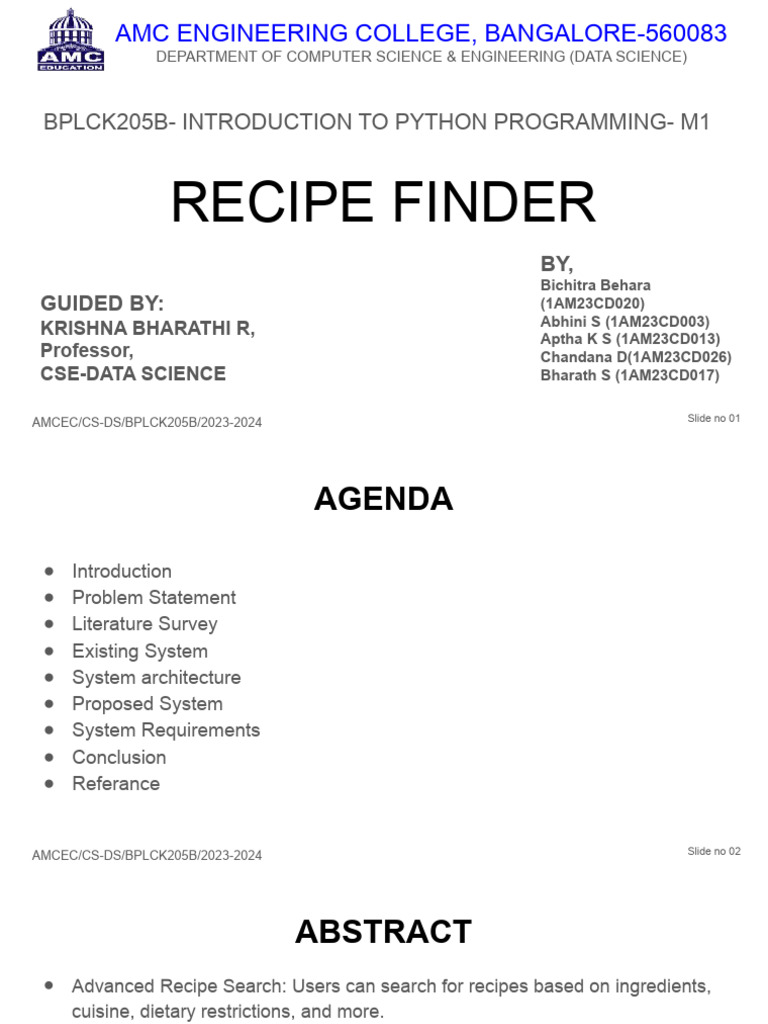 Python Mini Project Template PPT (2023-2024) | PDF | Databases | Cloud Computing