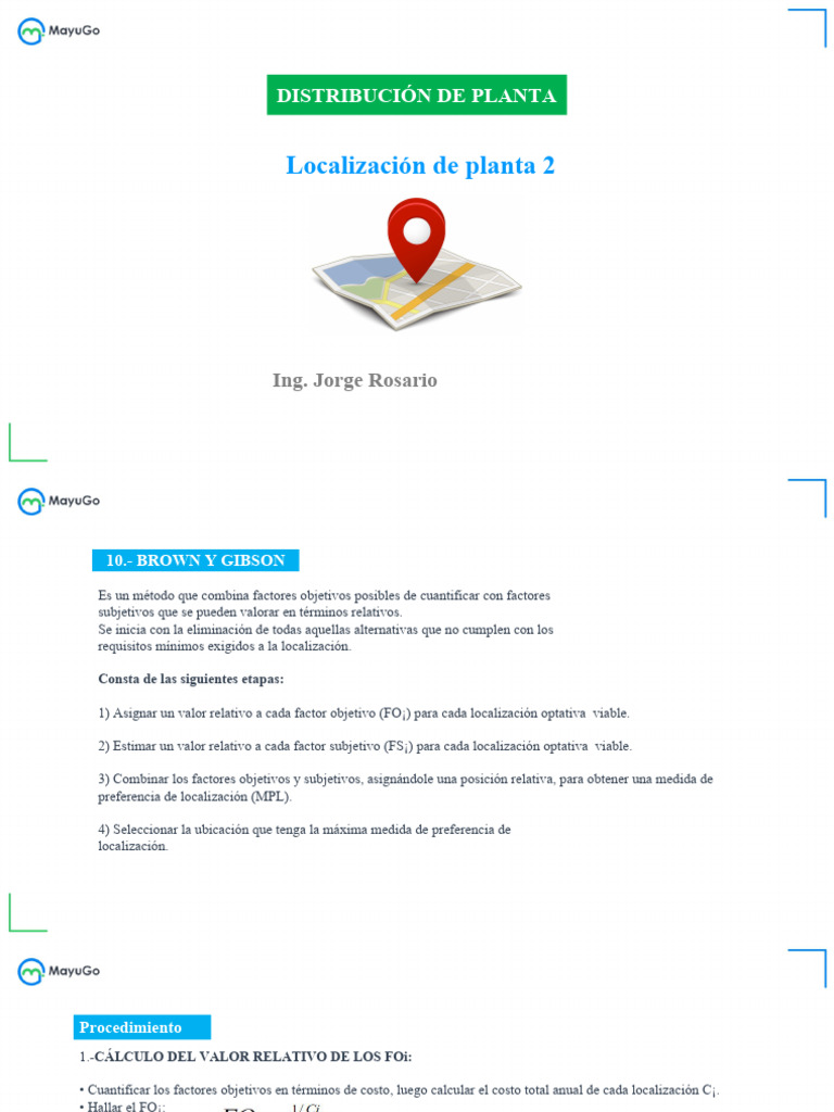 Sesión 4 - Localización de Planta 2 | PDF