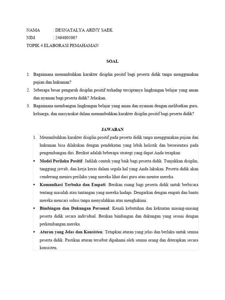T4 Elaborasi Pemahaman PPDP | PDF | Karier & Perkembangan | Pengembangan Diri