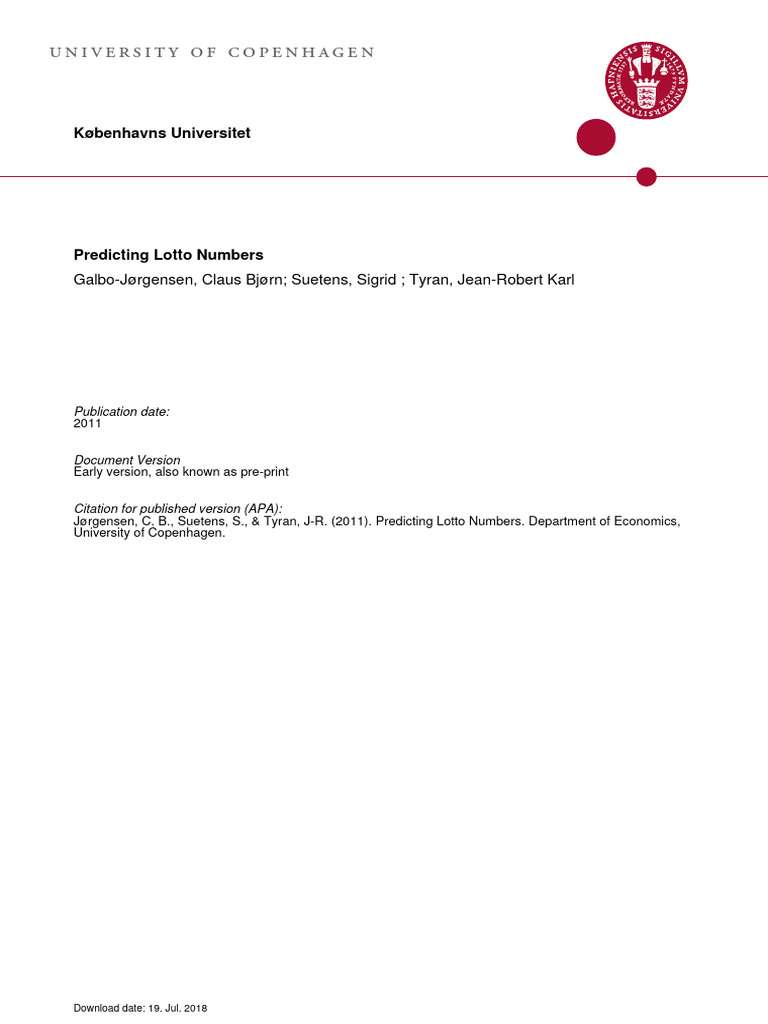 University of Copenhagen: Københavns Universitet | PDF | Regression ...