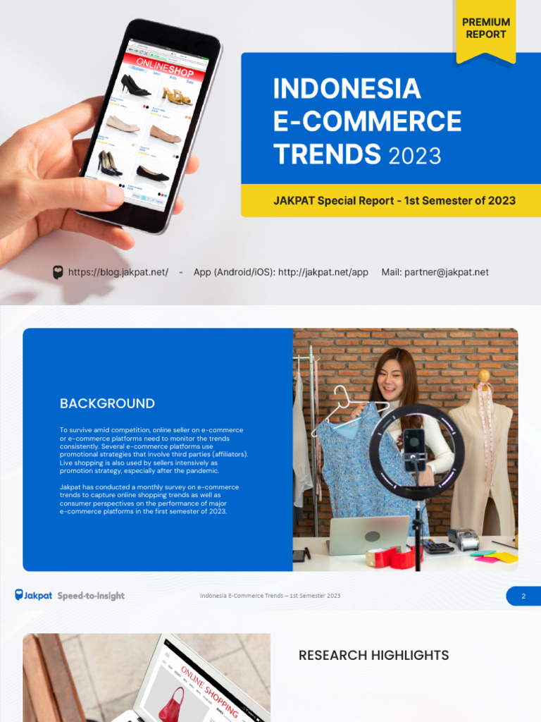 PDF Report Indonesia E-Commerce Trends 1st Semester of 2023 - Jakpat Special Report 2023 40099 ...