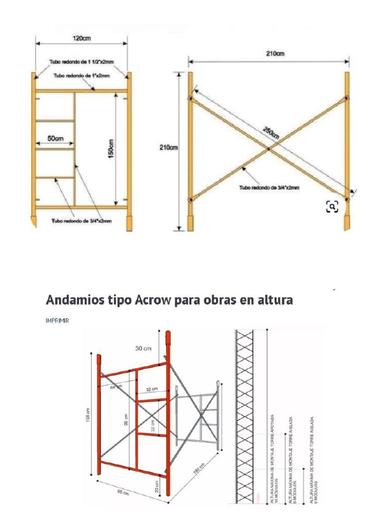 Medidas de Andamio | PDF