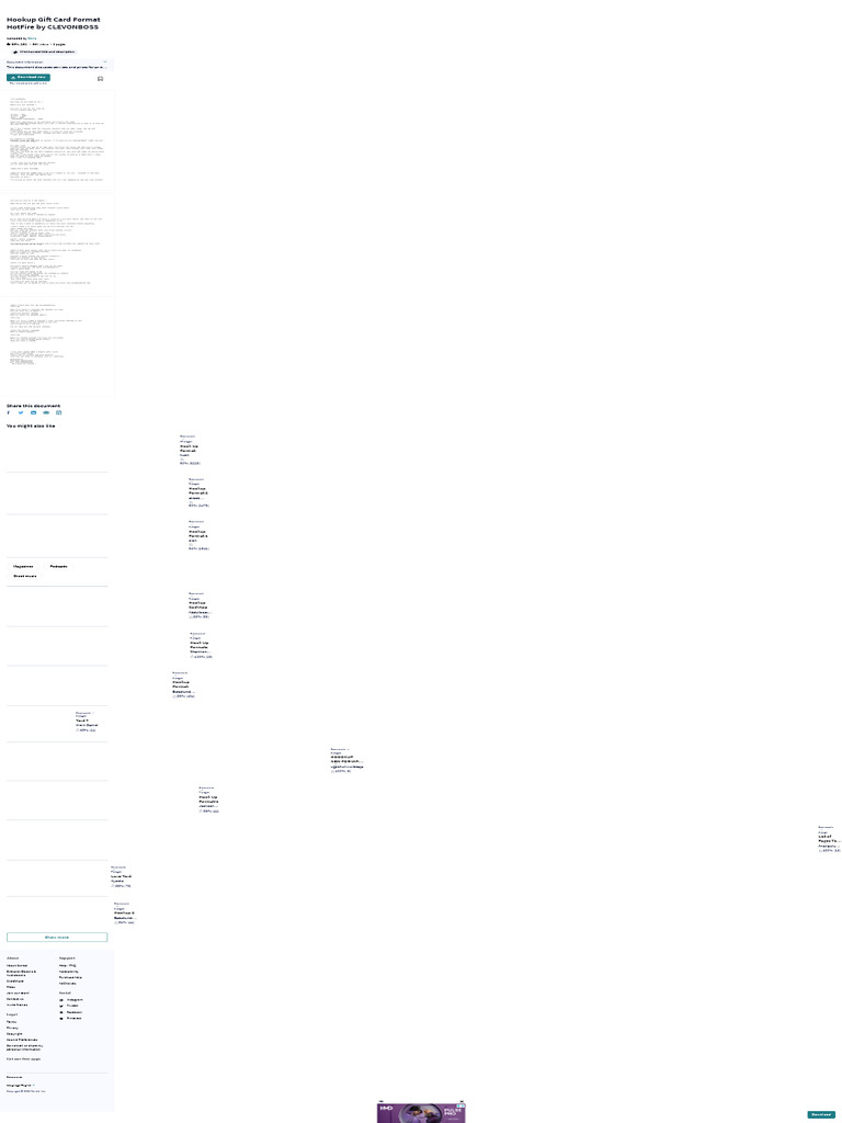 Hookup Gift Card Format HotFire by CLEVONBOSS Download Free PDF Pay Pal Gift Card | PDF ...