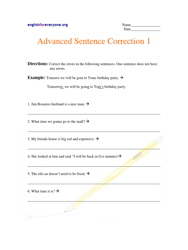 Grammar Corrections-1a | PDF