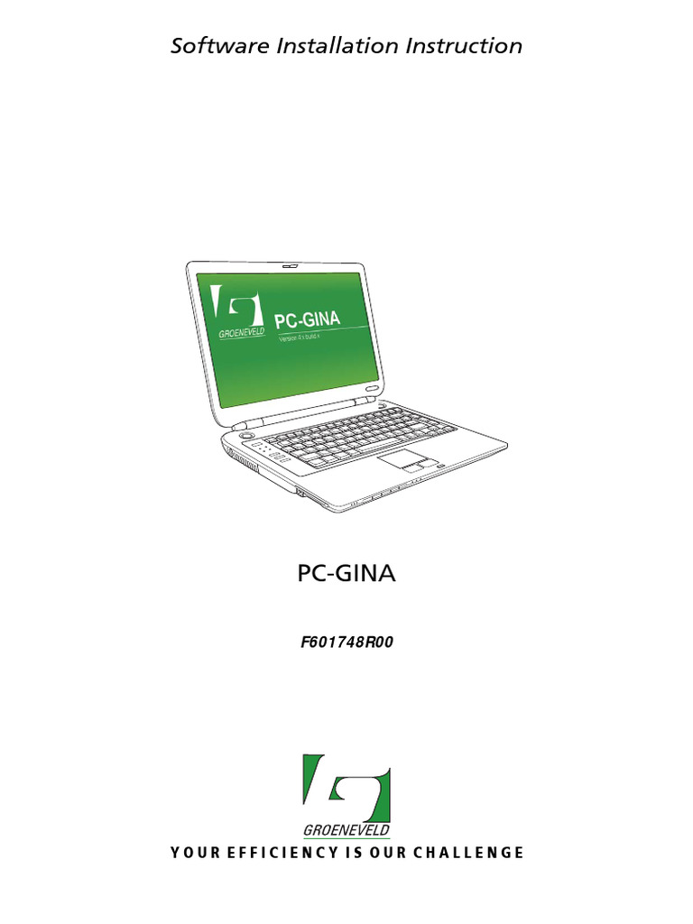 F601748R00 PC-GINA Software Installation Instruction (En) 131114 | PDF | Windows Xp | 64 Bit ...