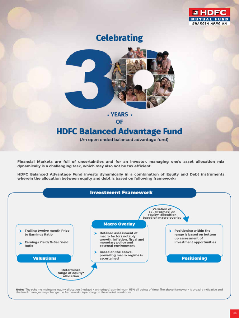 Leaflet - HDFC Balanced Advantage Fund - June 2024 | PDF | Investment ...