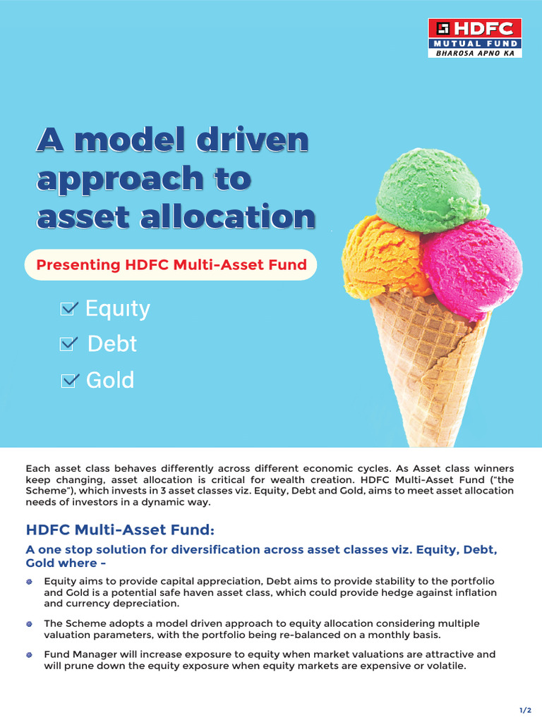 Leaflet - HDFC Multi-Asset Fund - June 2024 | PDF | Investing | Asset ...