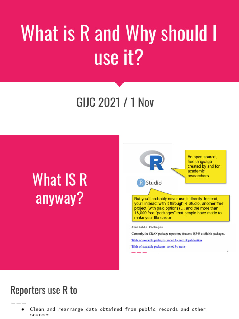 What Is R and What Can I Do With It | PDF | Computing | Software ...