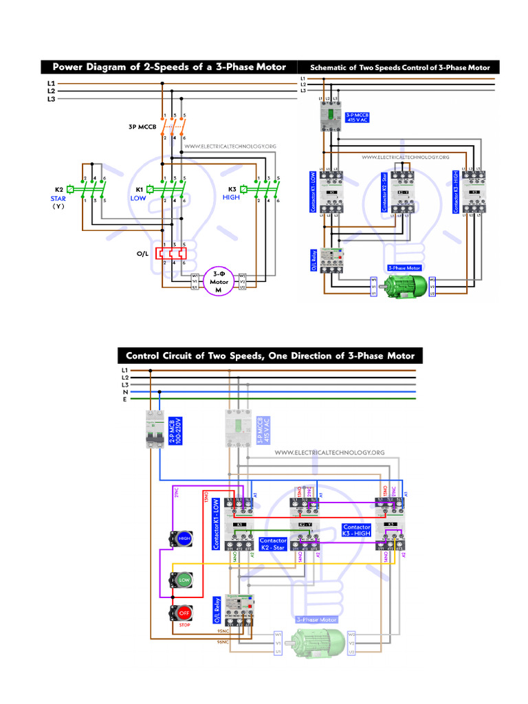 2 Speed Star Delta Starter | PDF | Relay | Electromagnetism