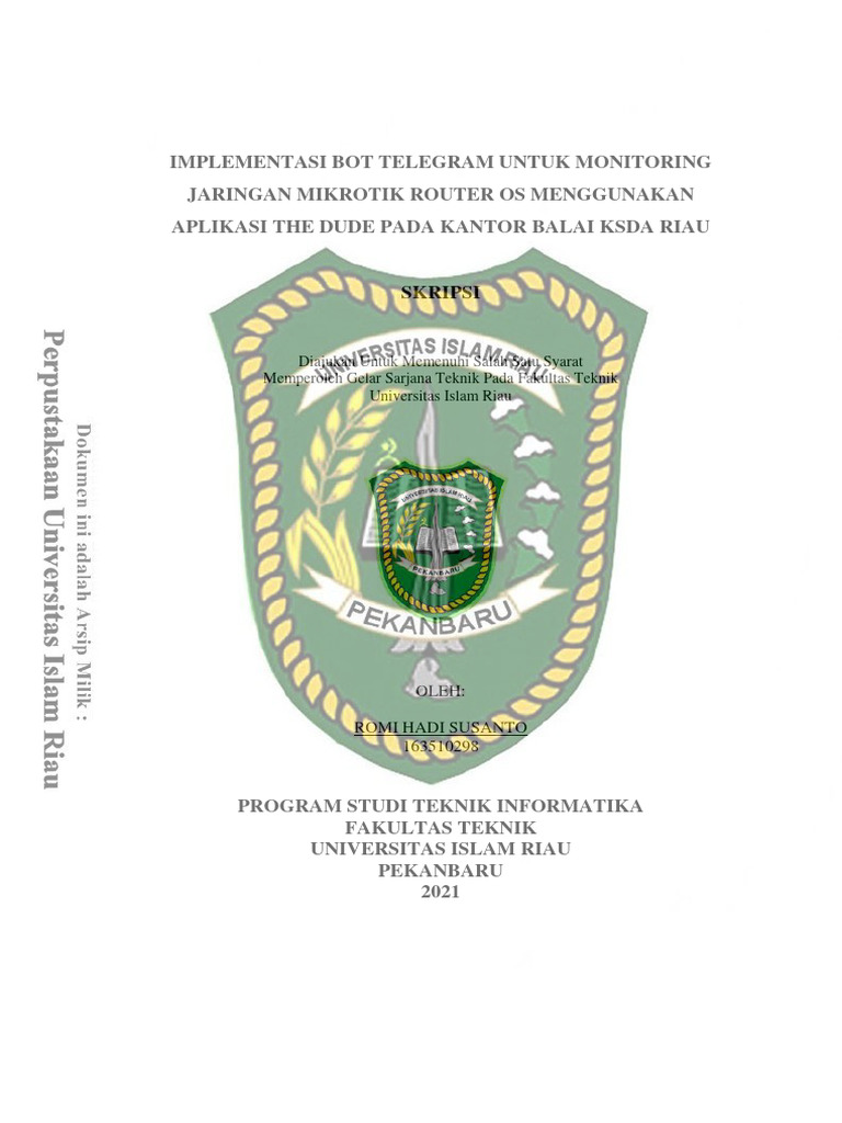 Sumber Akademik: Implementasi Bot telegram untuk monitoring jaringan ...