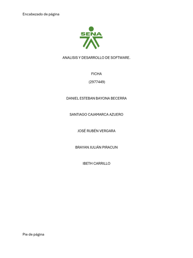 Analisis y Desarrollo de Software Final | PDF | Tecnología de ...