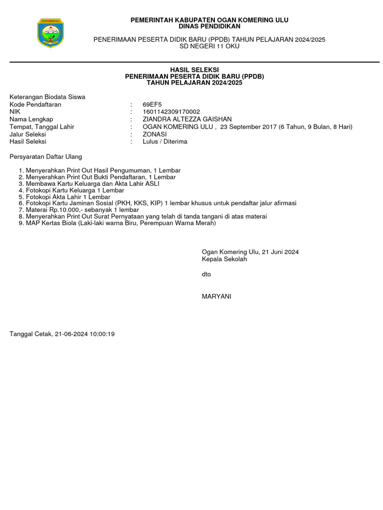 Bukti Kelulusan | PDF