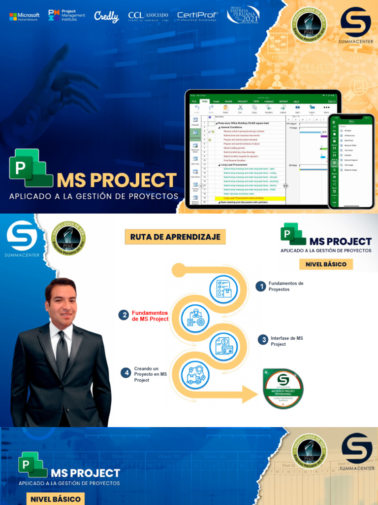 (Summa Center-Ms Project Desde Cero) Tema 2 - Fundamentos de MS Project (Básico) | PDF ...
