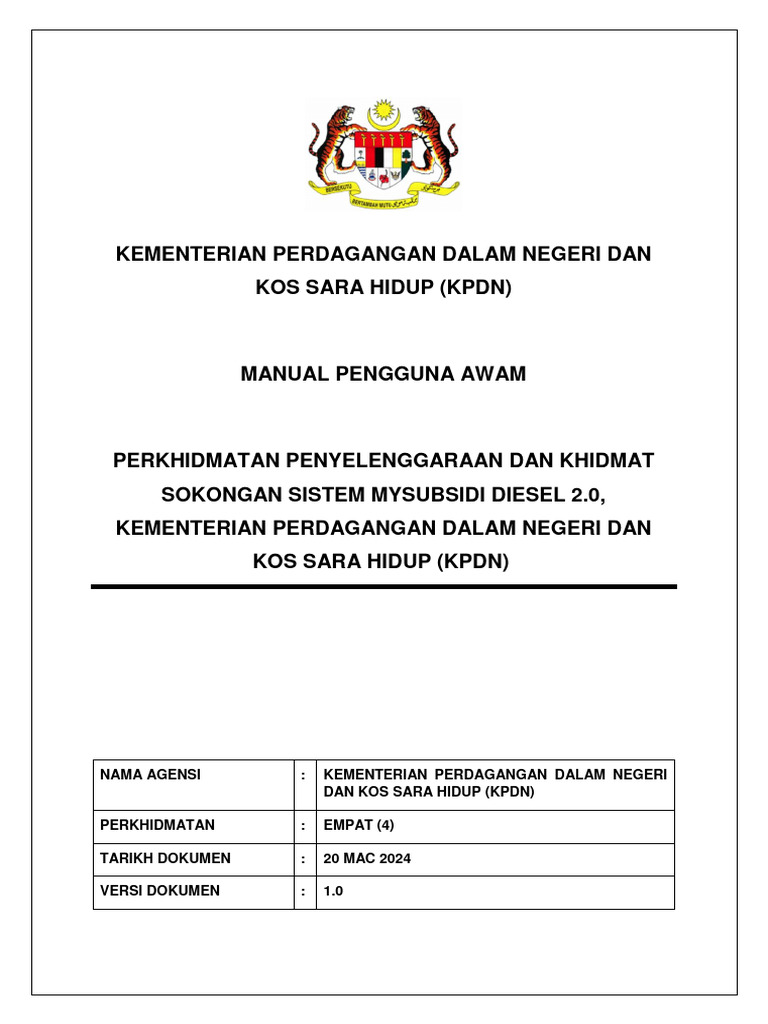 Manual Pengguna (Orang Awam) | PDF