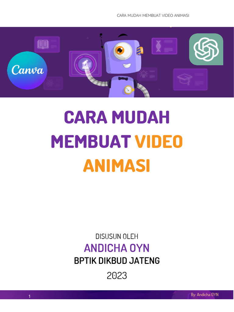 Cara Mudah Membuat Video Animasi - Andicha | PDF