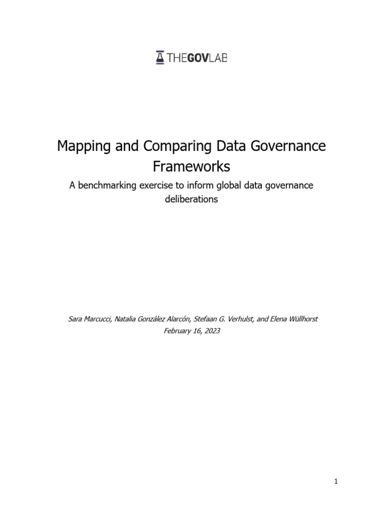 Global Data Governance Frameworks Analysis | PDF | Governance | Life ...
