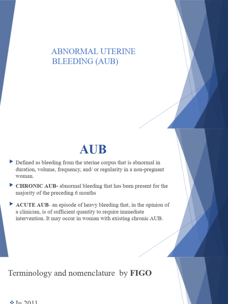 Understanding Abnormal Uterine Bleeding | PDF | Sexual Anatomy | Mammal ...