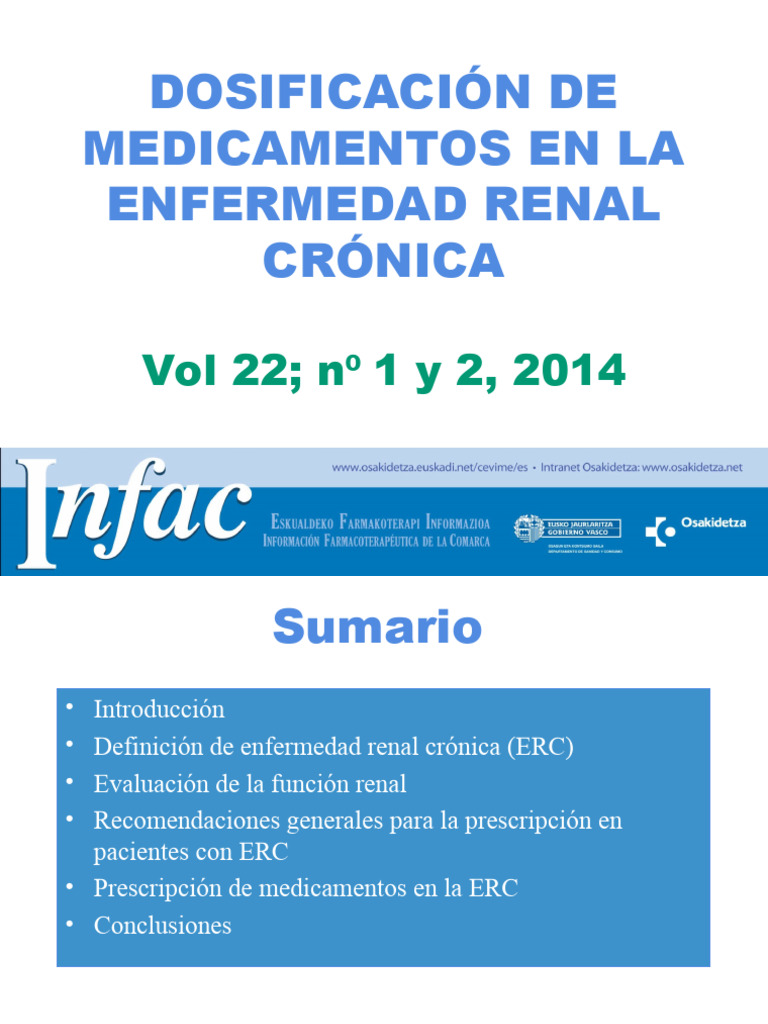 enfermedad renal | PDF | Enfermedad renal crónica | Medicamentos con receta