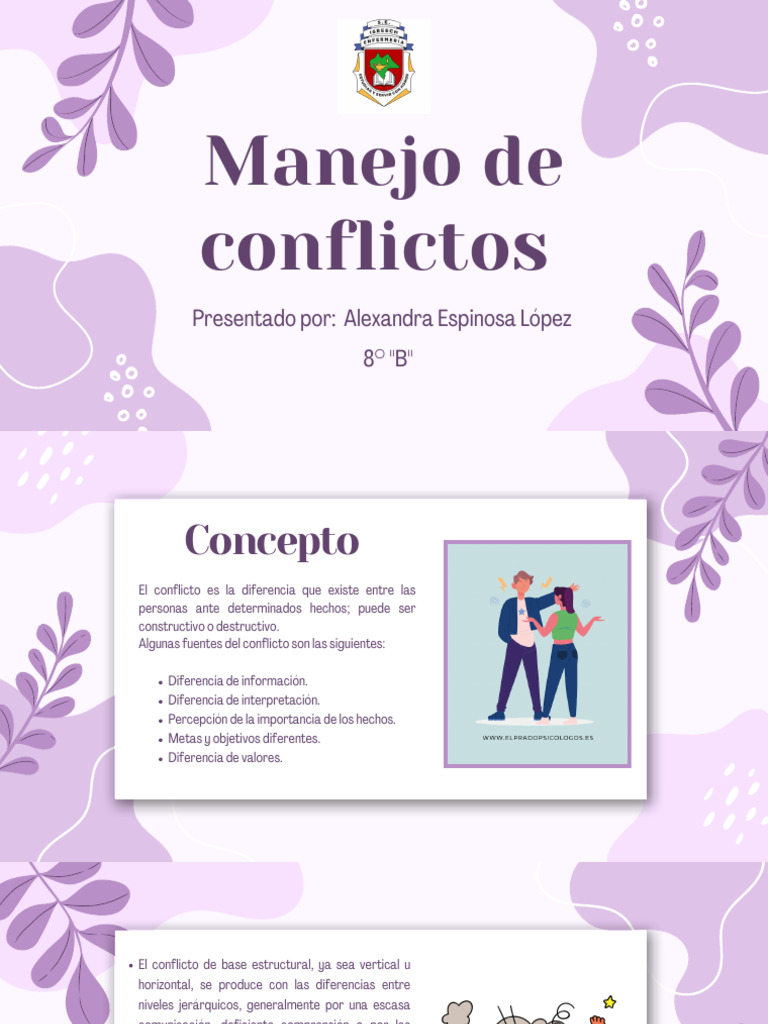 Manejo de Conflictos | PDF | Conflicto (proceso) | Comportamiento