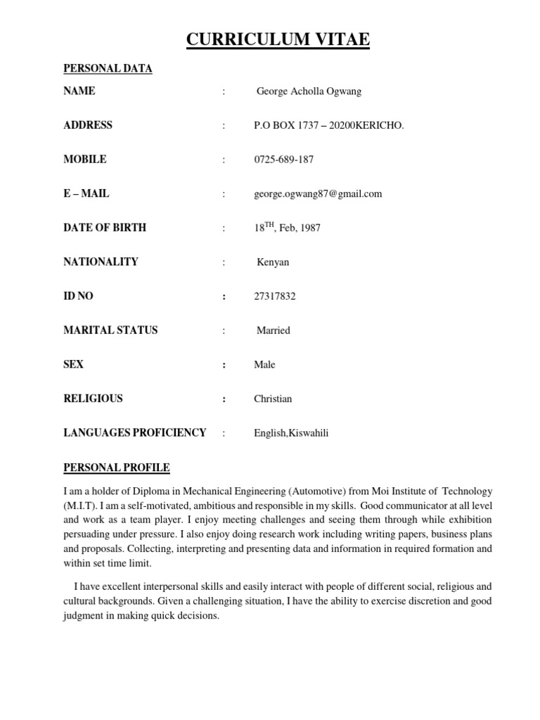 CV Updated Ogwang 2024 | PDF | Engineering | Engines