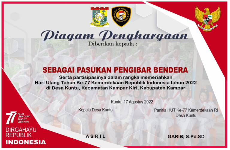 Piagam Paskibra Word | PDF