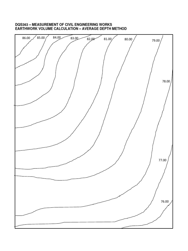 Dqs363 - Earthwork Volume Calculation - Average Method - Contour ...