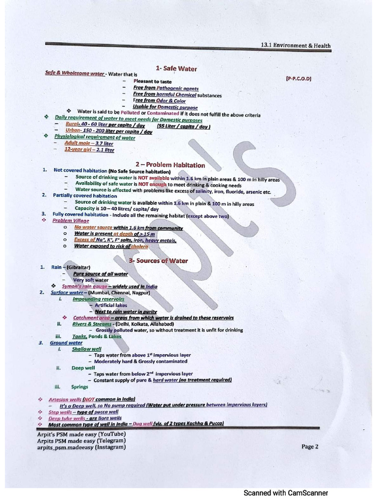 Arpits Environment Health Pdf