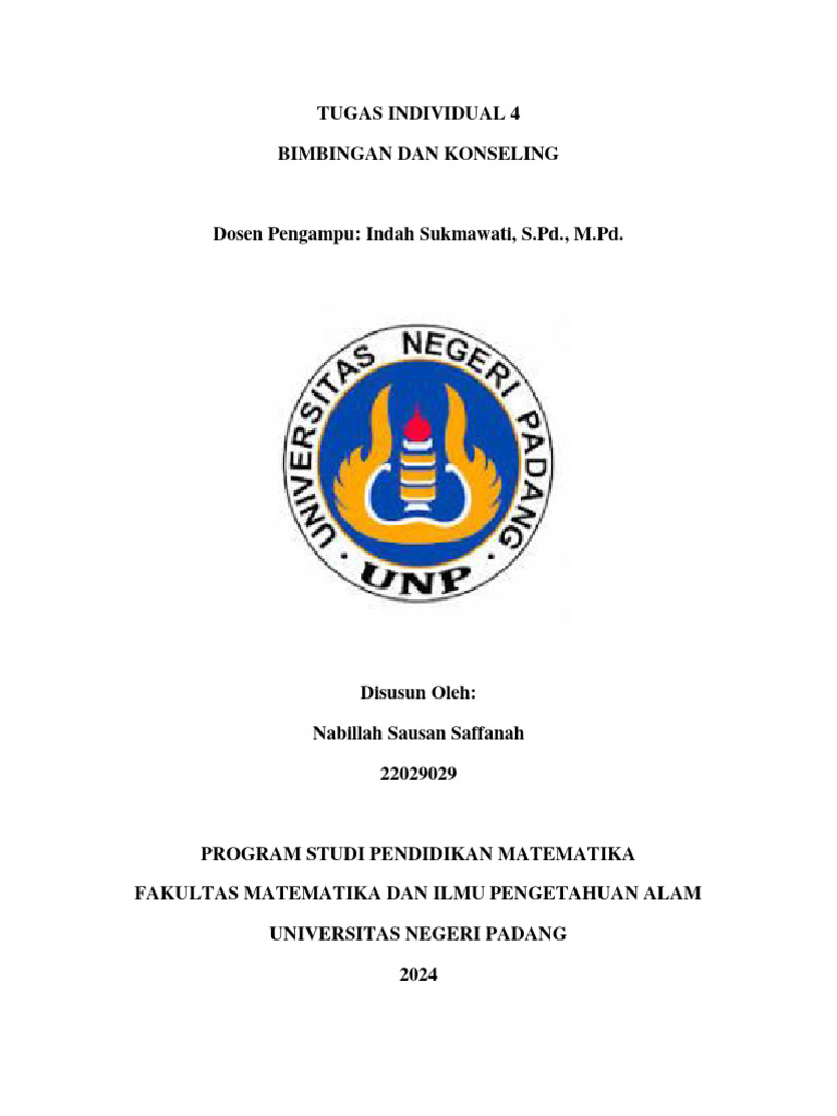Nabillah Sausan Saffanah - 22029029 - Tugas Individual 4 | PDF