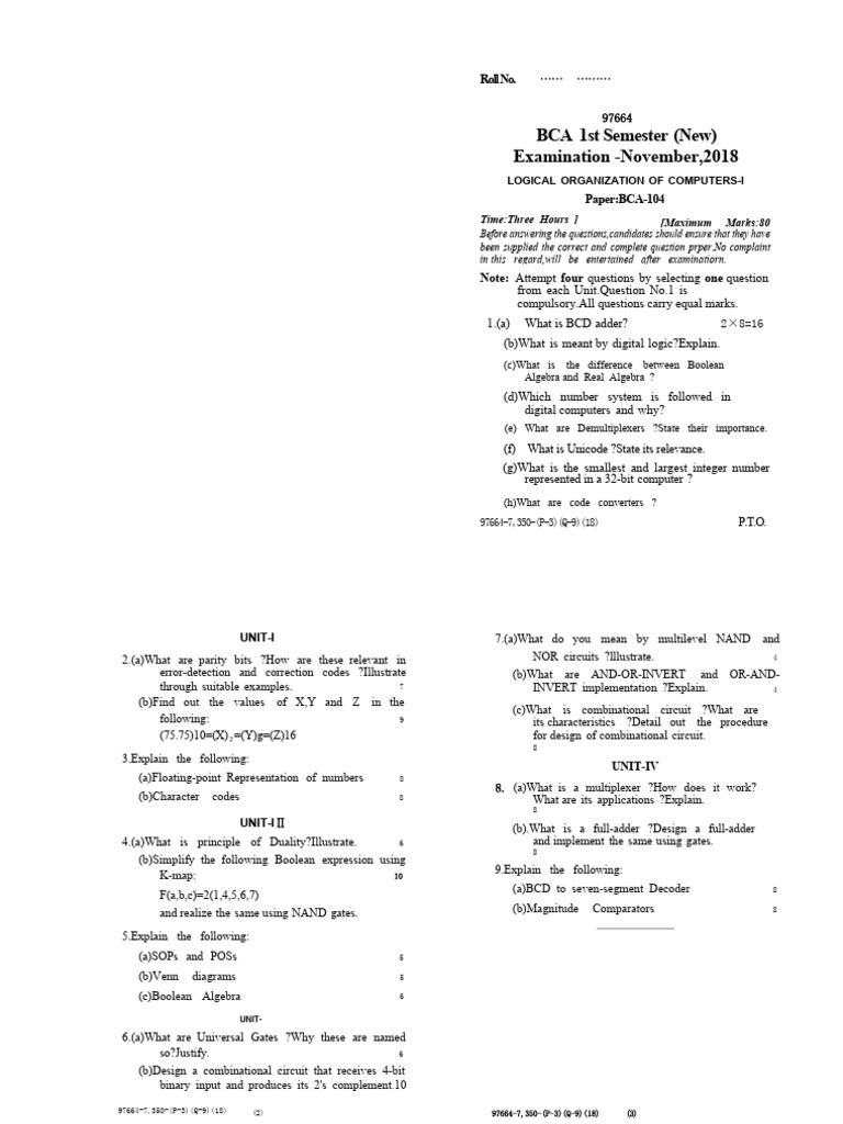 LOC (1st) Dec2018 | PDF | Boolean Algebra | Teaching Mathematics