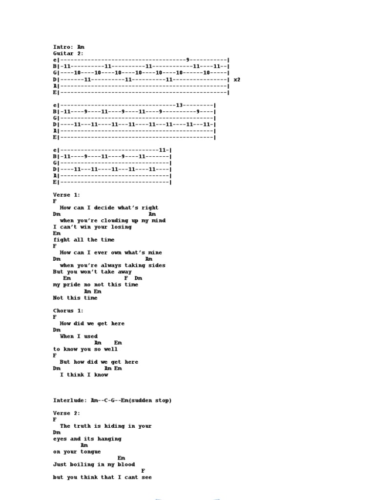 Decode Guitar Chords