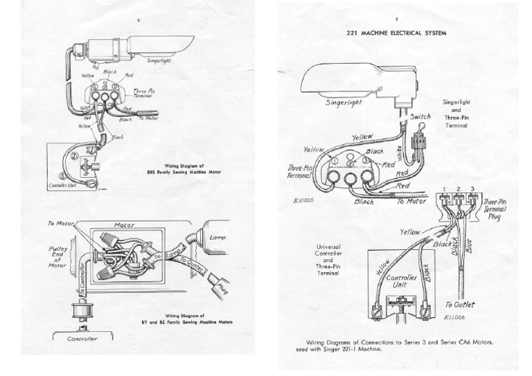 Shéma Élctrique Singer | PDF