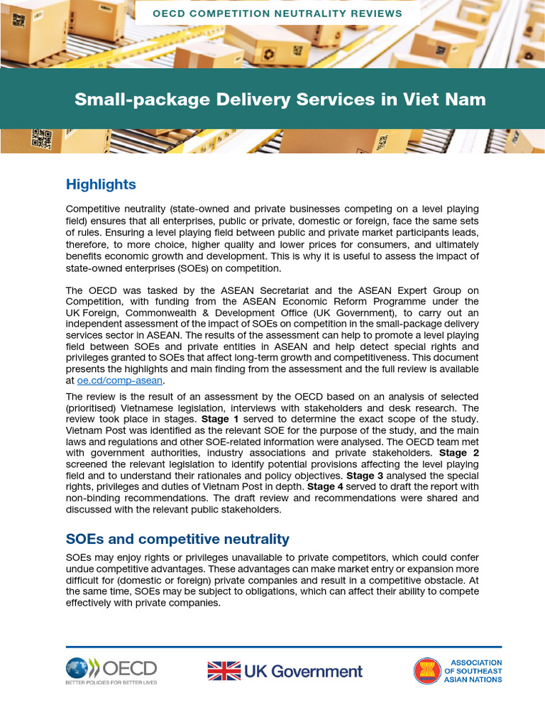 Oecd Competitive Neutrality Reviews Vietnam 2021 Highlights | PDF ...
