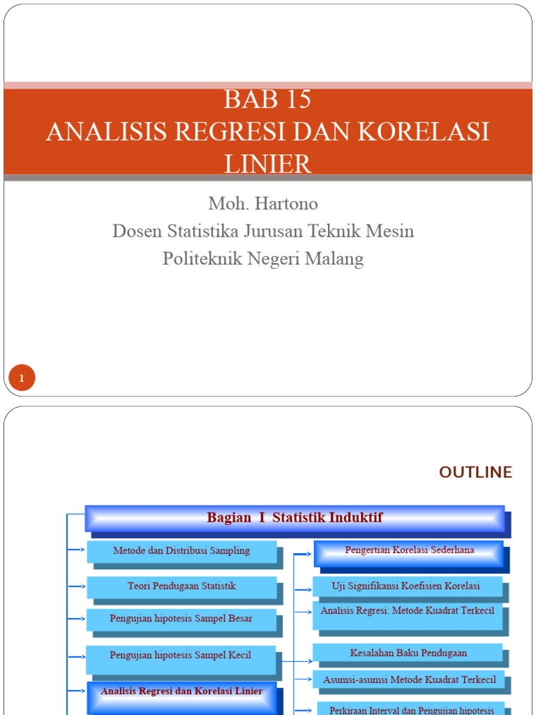 Analisis Korelasi-Regressi Linear-Multilinear | PDF