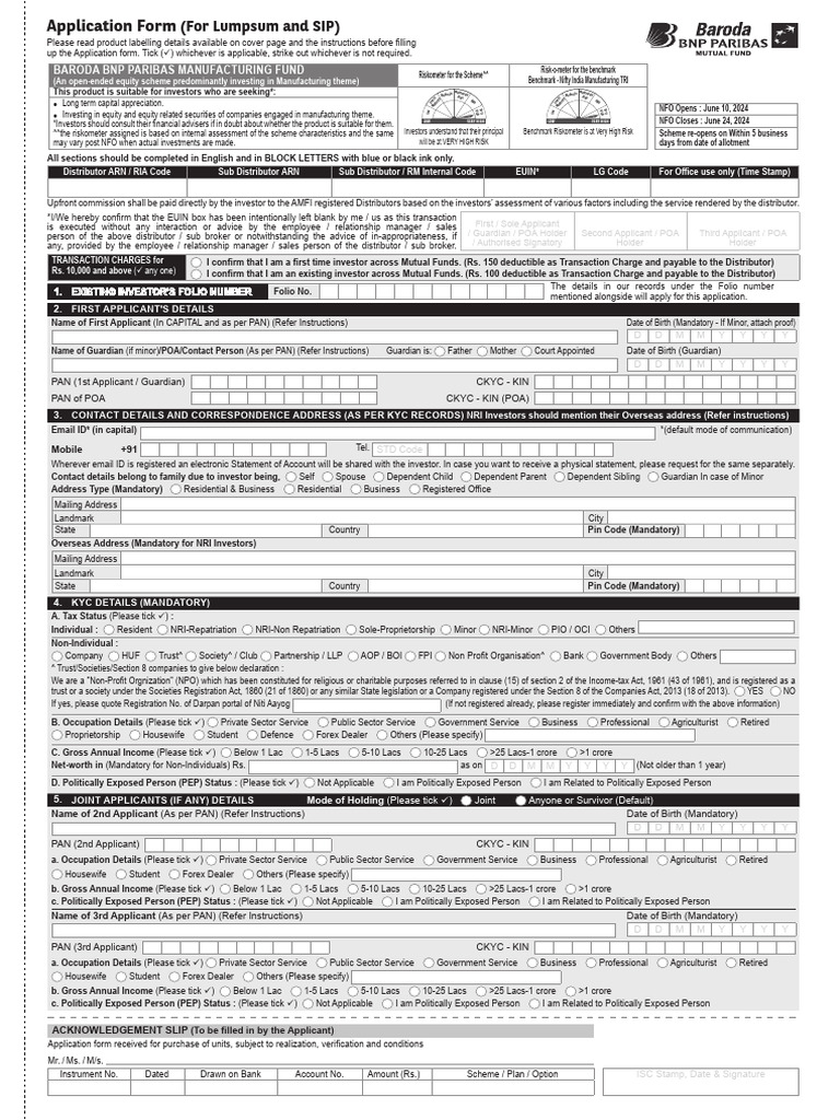 Common BBNPP - Manufacturing - Fund | PDF | Financial Services