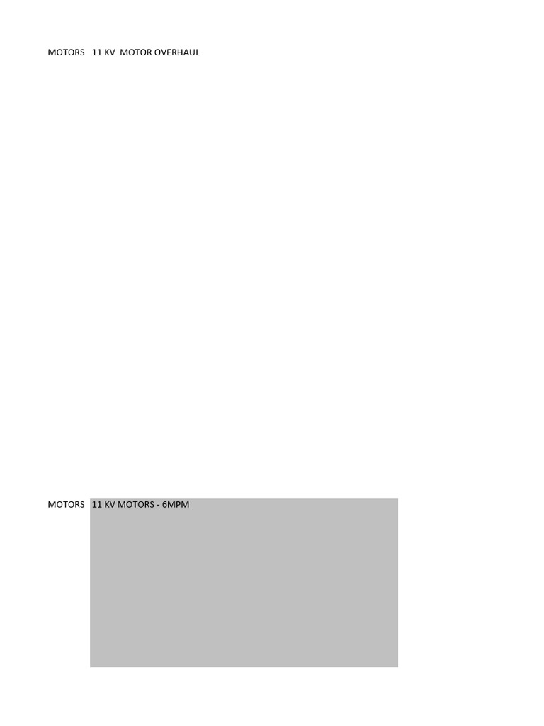 Motor Pms Work Instructions Pdf Bearing Mechanical Relay