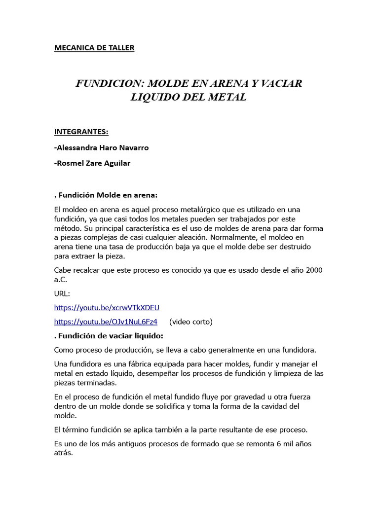 Mecanica De Taller Pdf Sector Secundario De La Economía Procesos