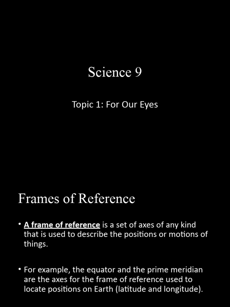 Sci 9 E1 - Frame of Reference - Star Coordinates - Heliocentric Model ...
